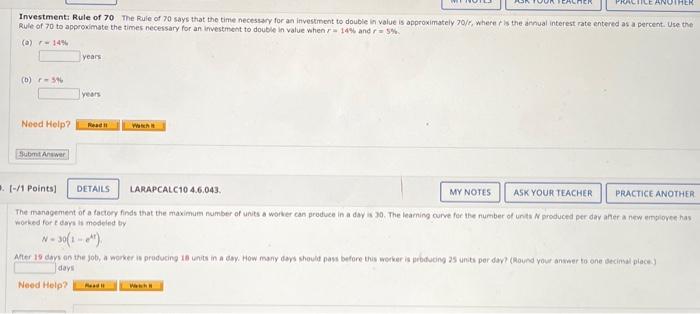 Solved Rule of 70 to approwimate the times necessary for an | Chegg.com