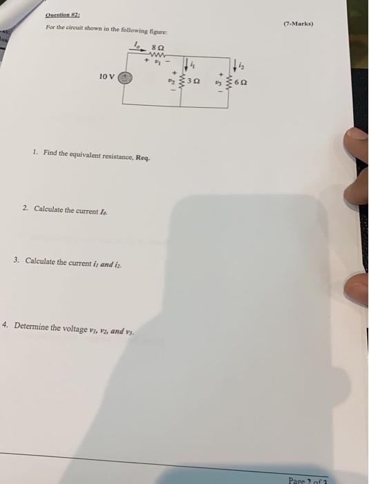 [Solved]: For the circuit shown in the following figure: 1.