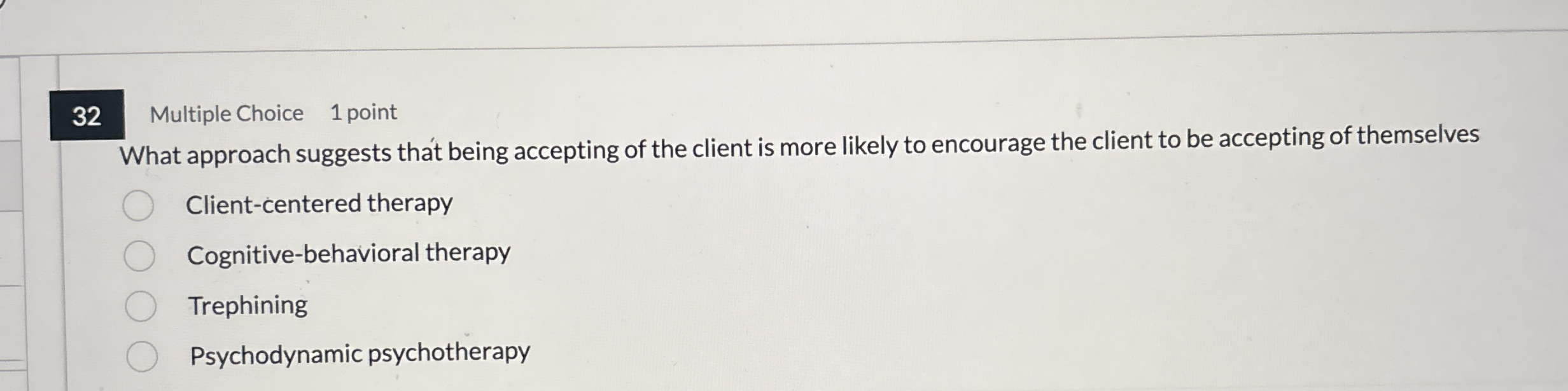 Solved 32Multiple Choice1 ﻿pointWhat approach suggests that | Chegg.com