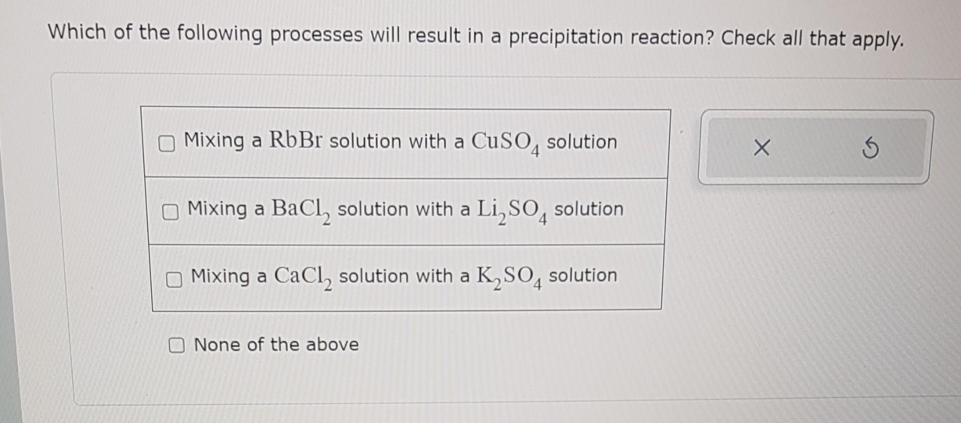 Solved Which of the following processes will result in a | Chegg.com