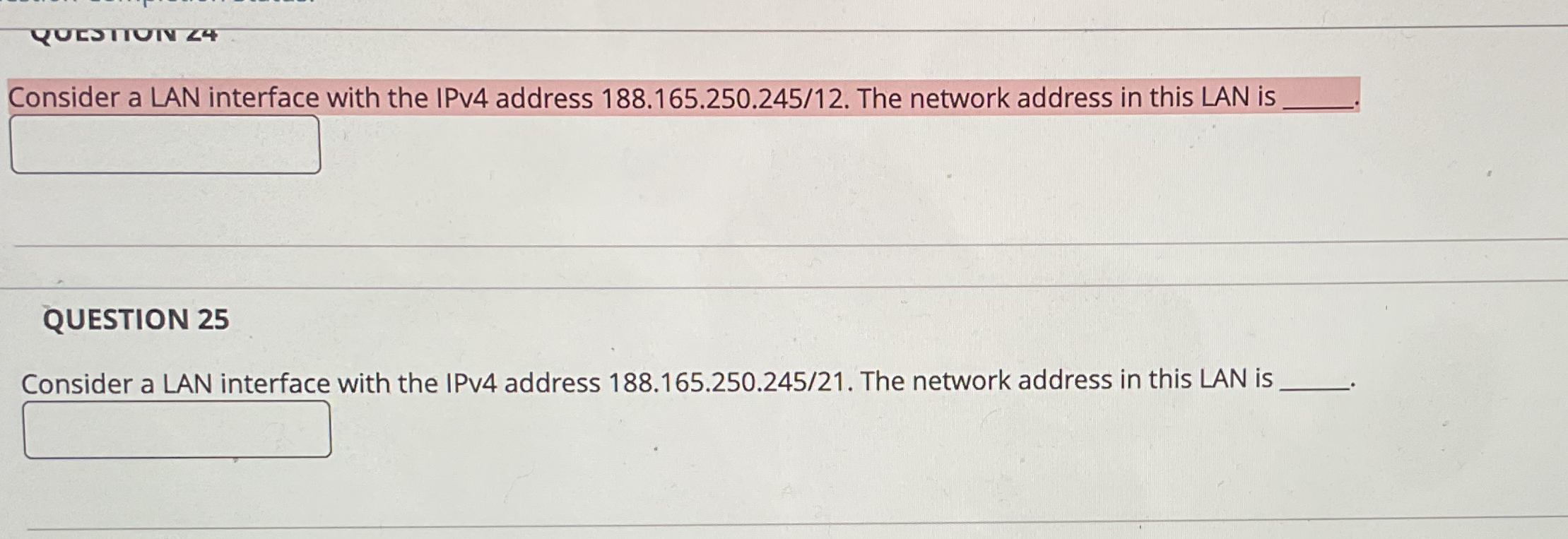 Solved Consider a LAN interface with the IPv4 ﻿address | Chegg.com