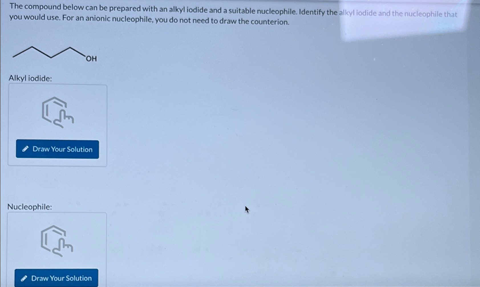 Solved The compound below can be prepared with an alkyl | Chegg.com