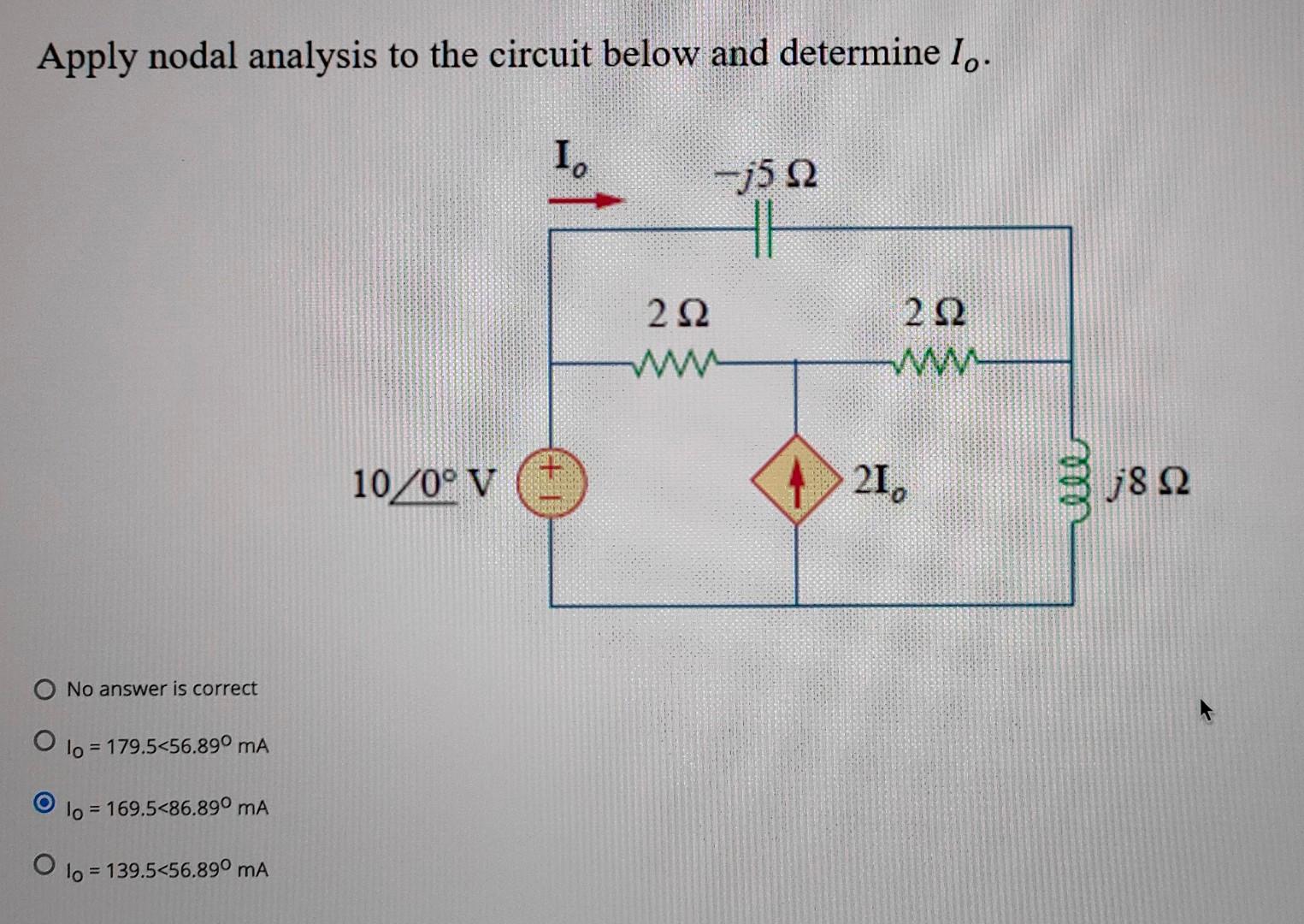Solved Apply nodal analysis to the circuit below and | Chegg.com