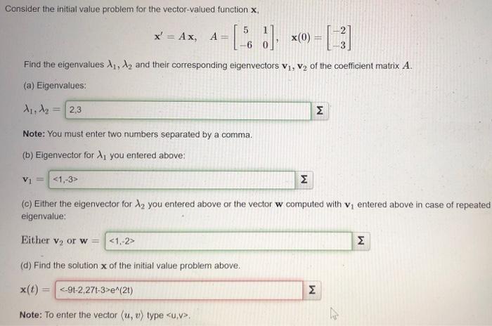 Solved Consider the initial value problem for the | Chegg.com
