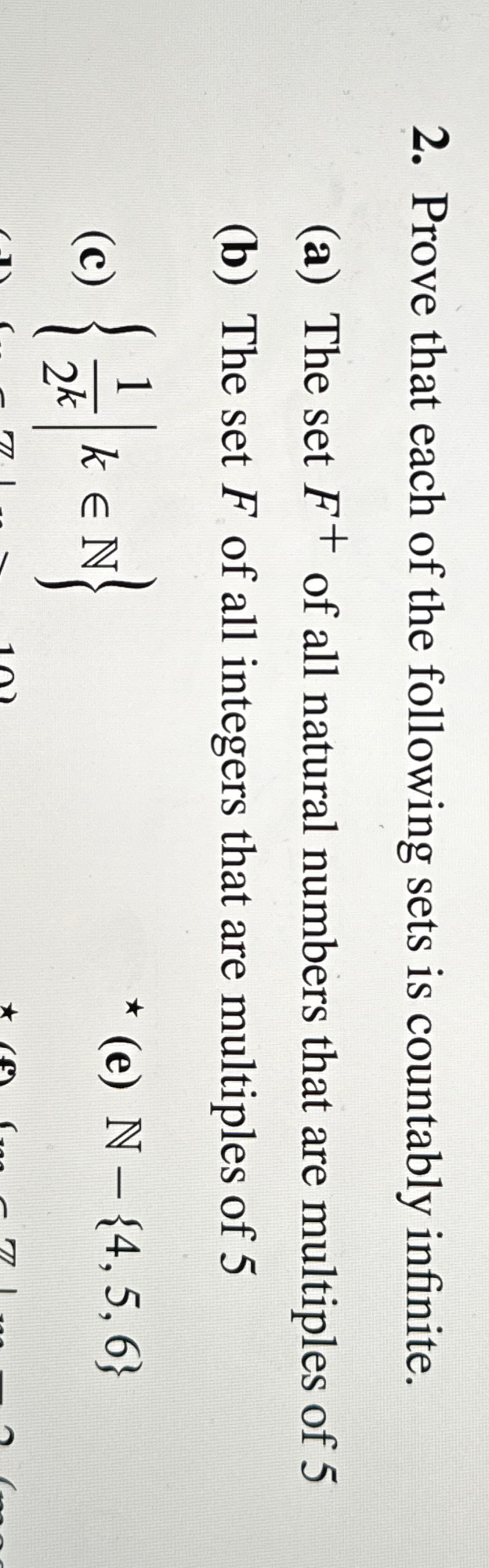 Solved Prove that each of the following sets is countably | Chegg.com