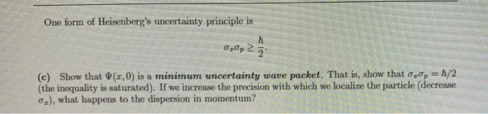 Solved Problem 1.4 - A Localized Particle Consider the | Chegg.com