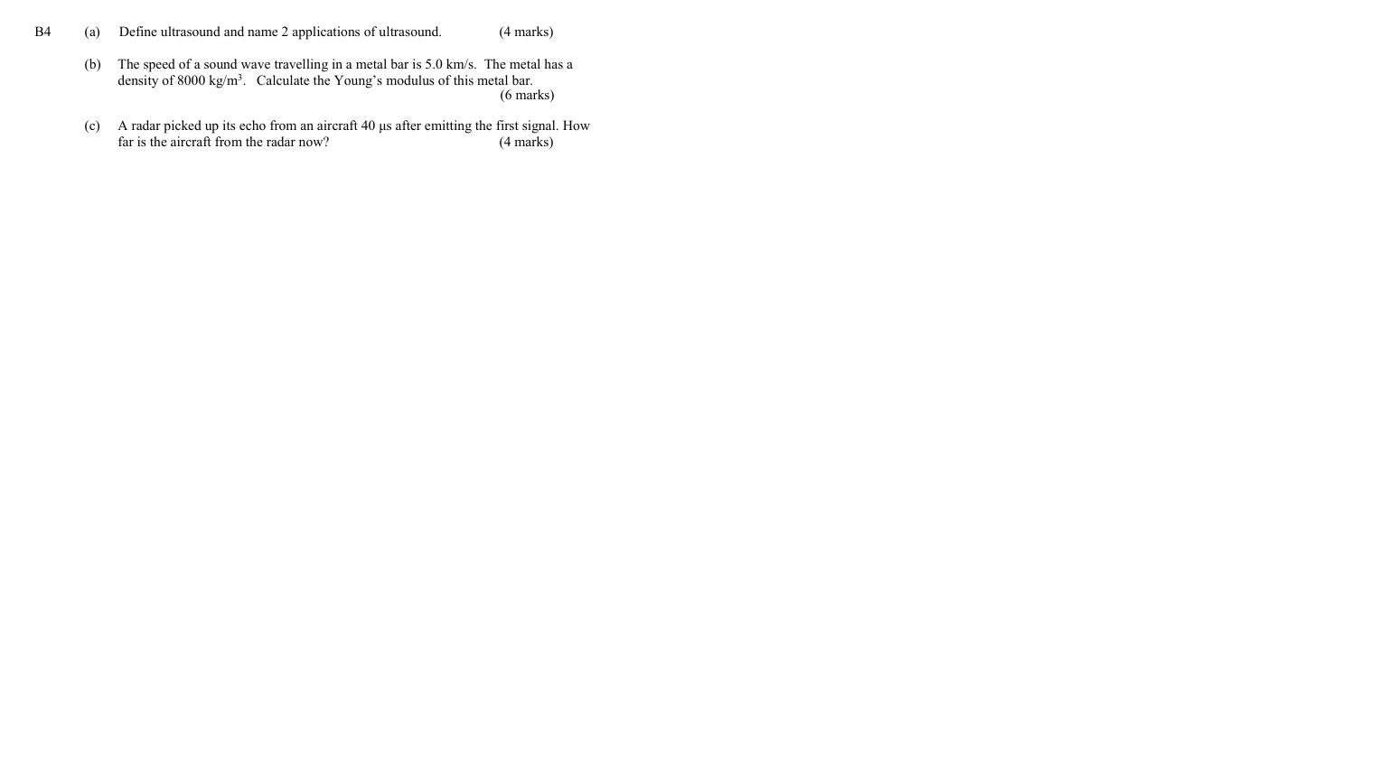 Solved PHY EST Sample 1 ﻿B4Please help me with the question | Chegg.com