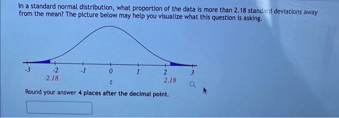 Solved In a standard normal distribution, what proportion of | Chegg.com