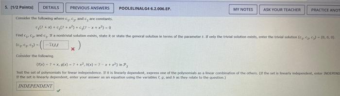 Solved Consider the following where c1,c2, and c3 are | Chegg.com