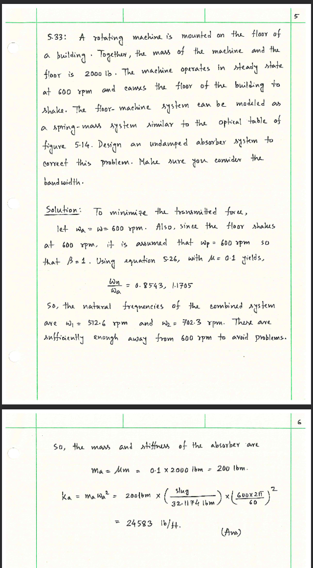 Solved Please exaplain this problem?5.33: A rotating machine | Chegg.com
