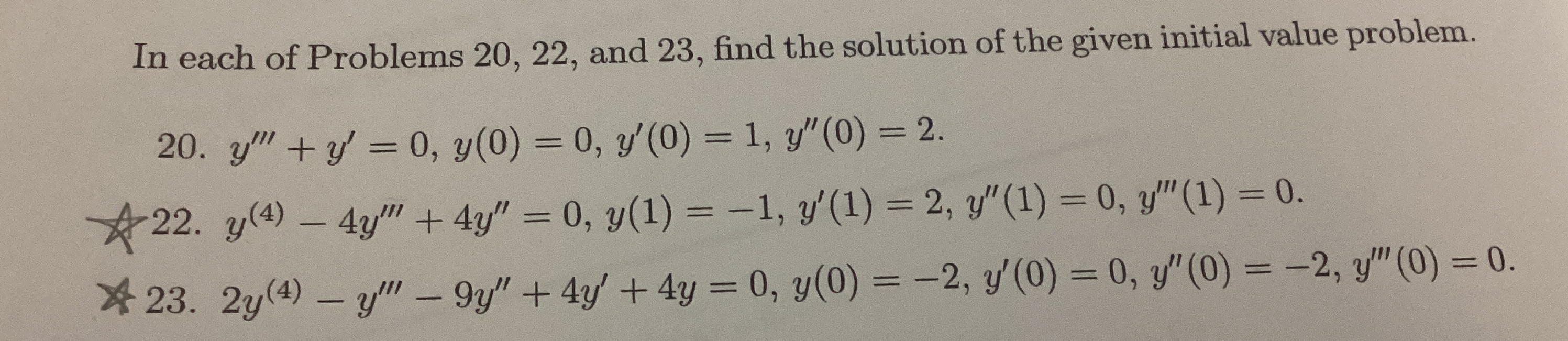 Solved In each of Problems 22 ﻿and 23, ﻿find the solution of | Chegg.com