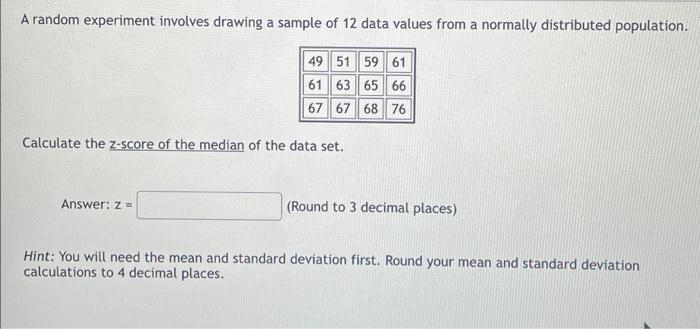 Solved A random experiment involves drawing a sample of 12 | Chegg.com