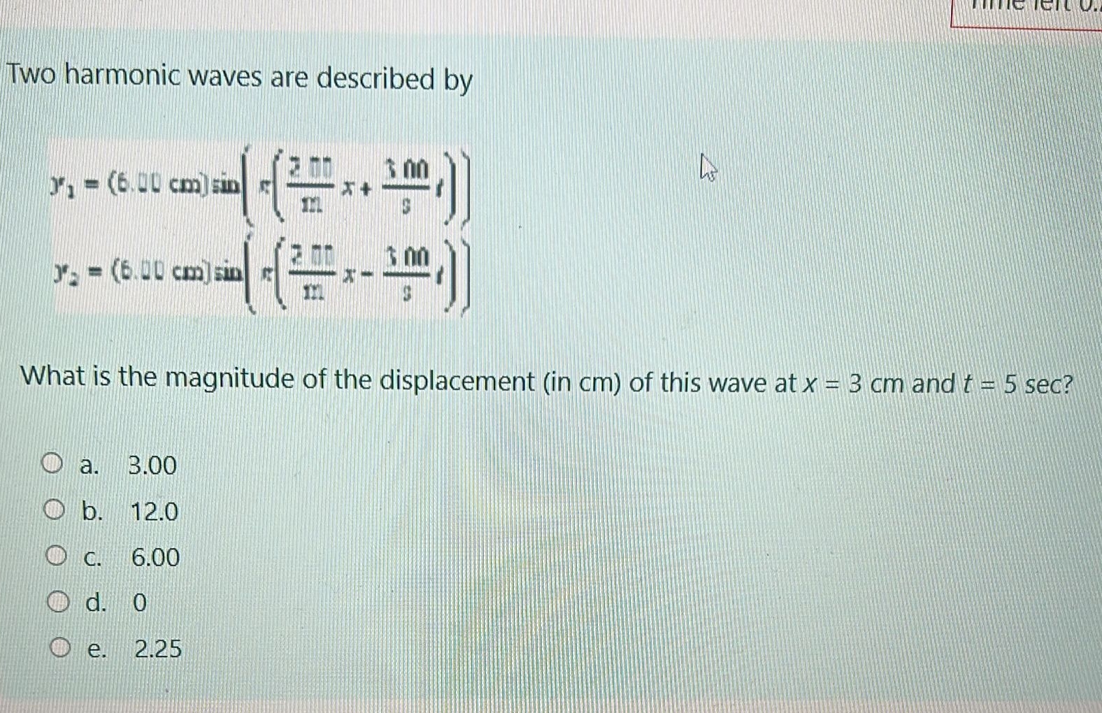 Solved Two harmonic waves are described | Chegg.com