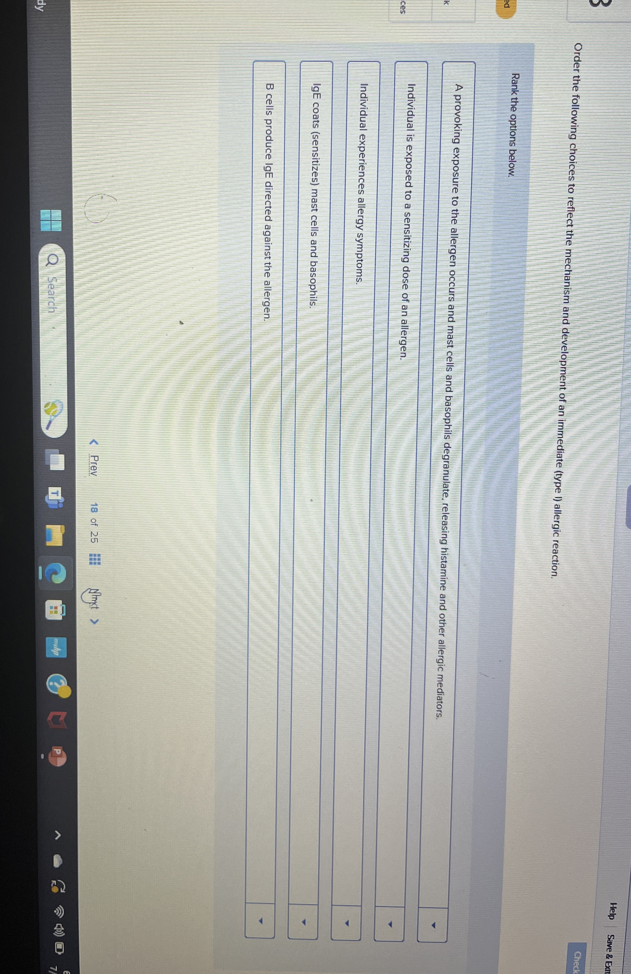 Solved HelpSave & ExitOrder the following choices to reflect | Chegg.com