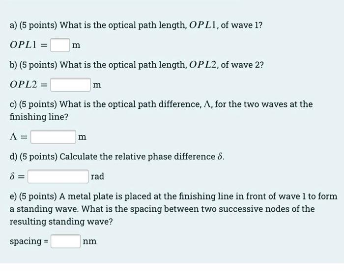 Solved Two waves having a wavelength of 670 nm in vacuum, | Chegg.com