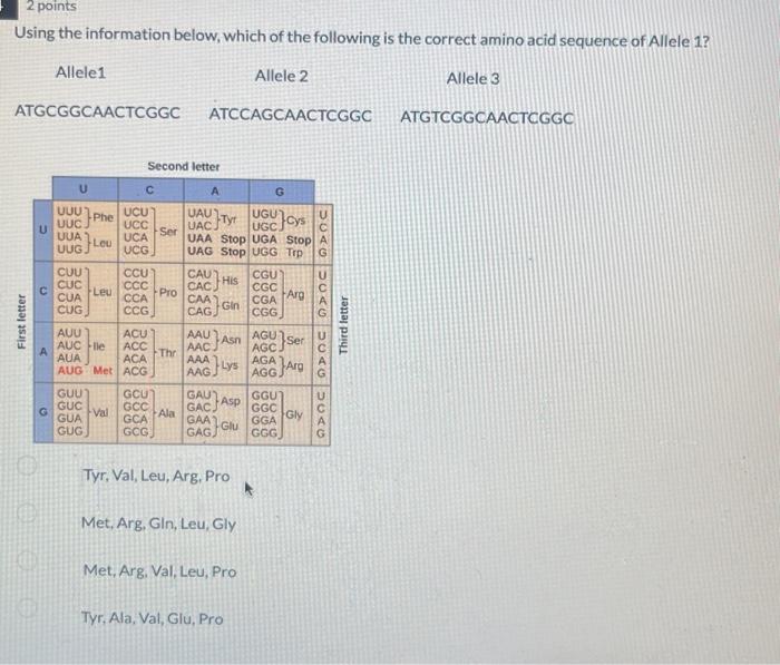 Solved Using the information below, which of the following | Chegg.com