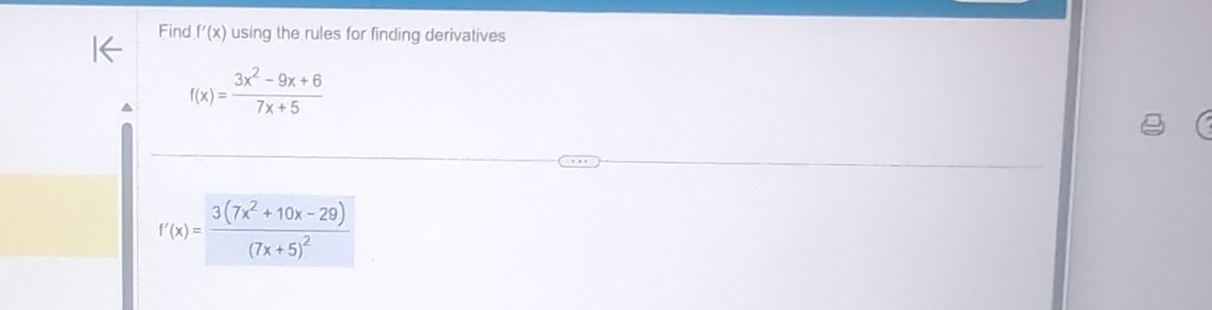Solved Find f'(x) ﻿using the rules for finding | Chegg.com