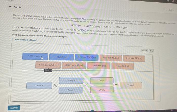 Solved Part B Dimensional analysis simply refers to the | Chegg.com