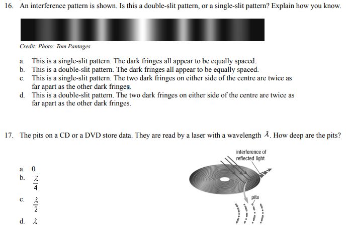 Solved Credit: Photo: Tom Pantagesa. ﻿This is a single-slit | Chegg.com