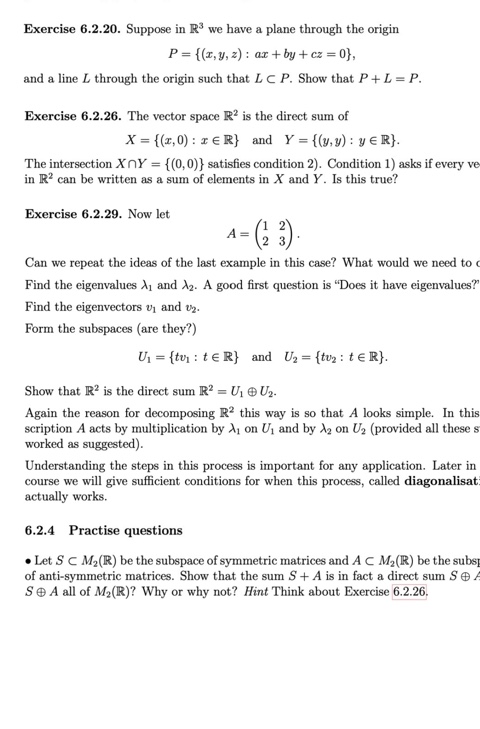 Solved Exercise 6.2.15. ﻿Let V ﻿be a real vector space and | Chegg.com