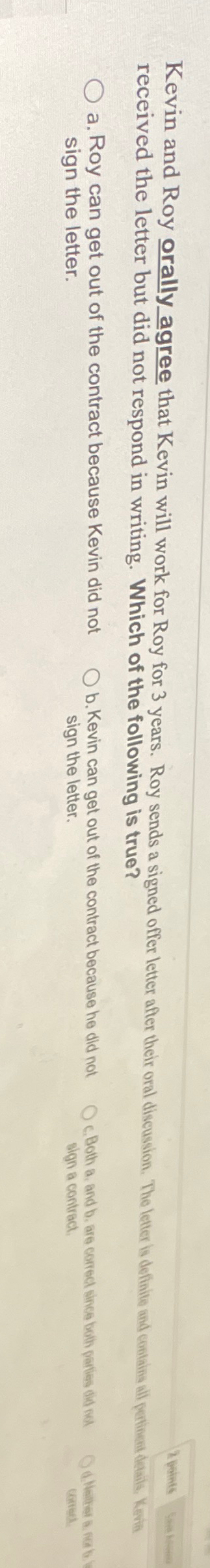 Solved received the letter but did not respond in writing. | Chegg.com