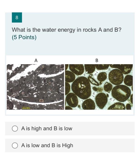 Solved What is the water energy in rocks A and B ? (5 | Chegg.com