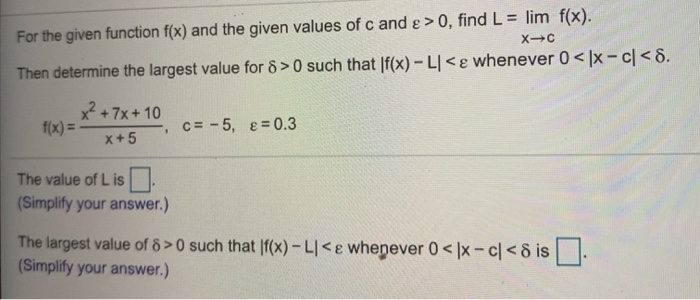Solved For the given function f(x) and the given values of | Chegg.com