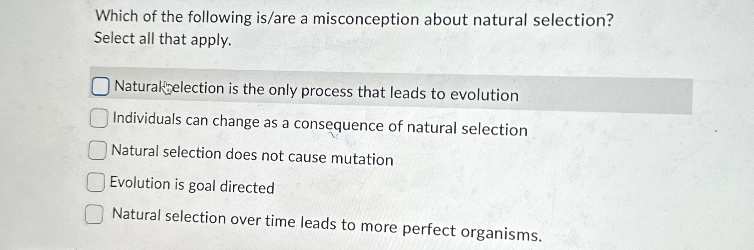 Solved Which of the following is/are a misconception about | Chegg.com