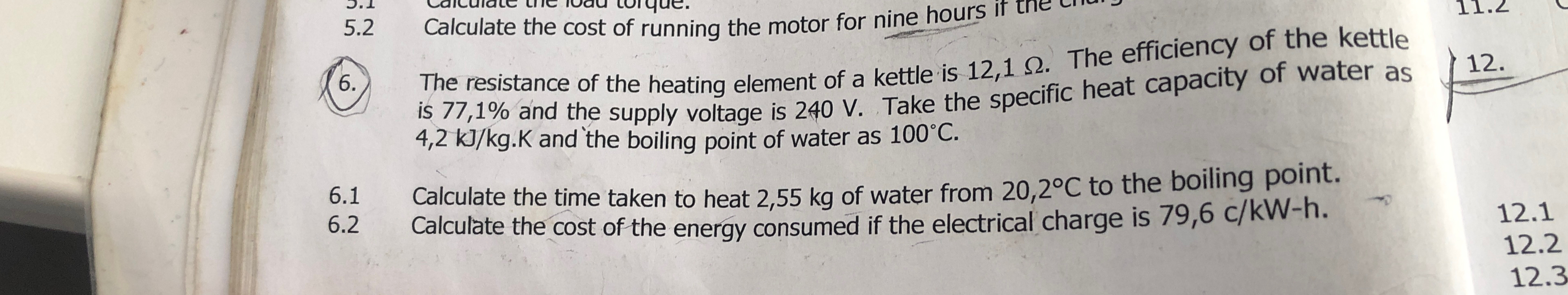 Solved The resistance of the heating element of a kettle is | Chegg.com