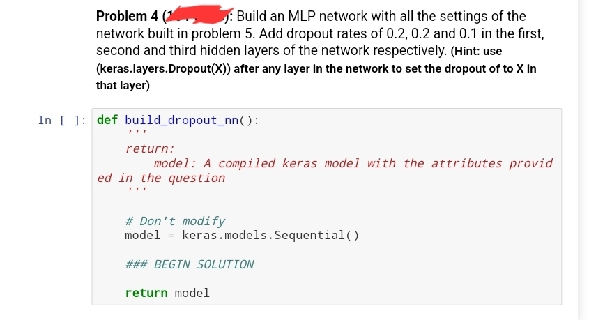 Solved do NOT modify the variable model and do NOT change | Chegg.com
