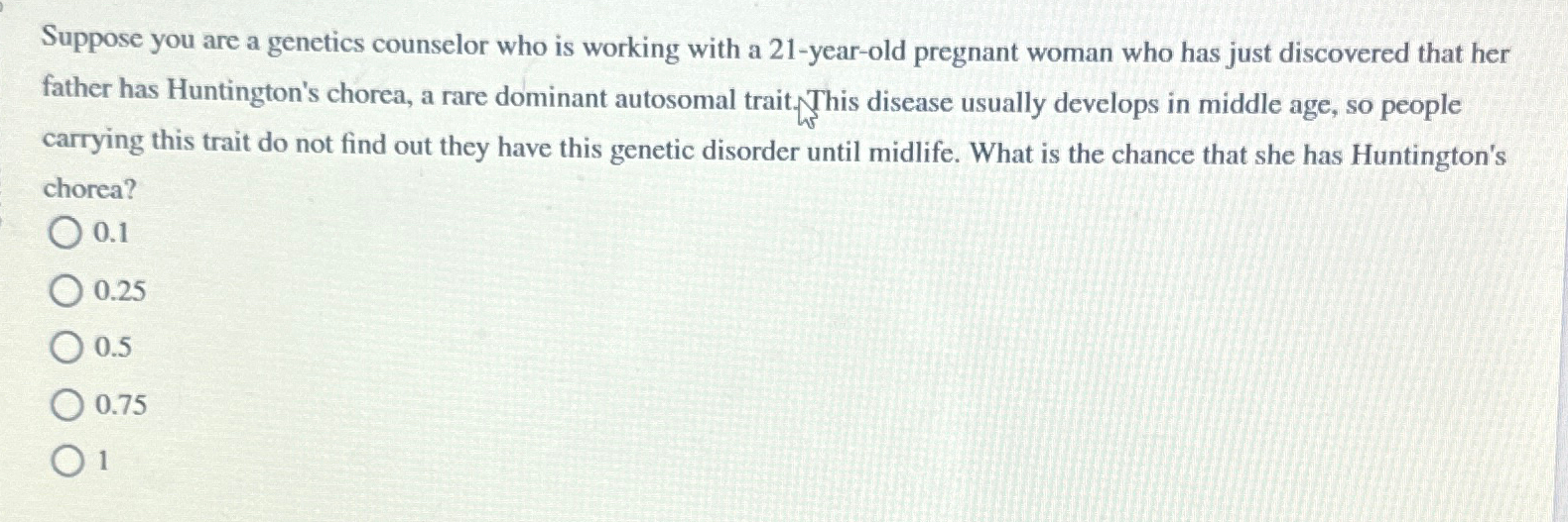 Solved Suppose you are a genetics counselor who is working | Chegg.com