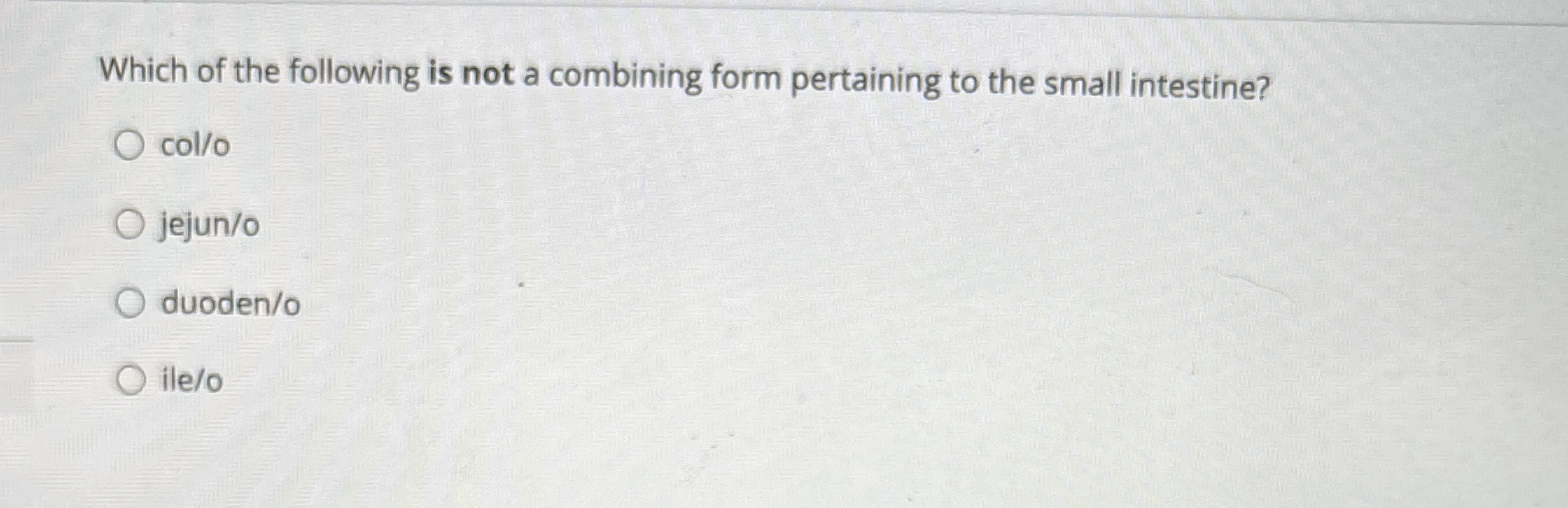 Solved Which of the following is not a combining form | Chegg.com