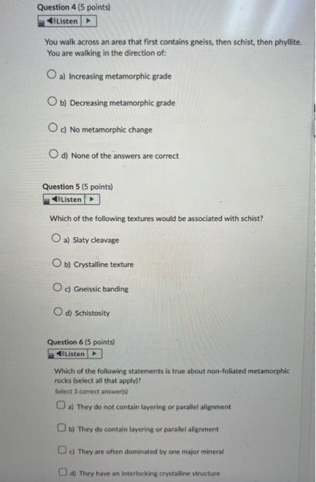 Solved Blueschist facies is indicative of what specific | Chegg.com