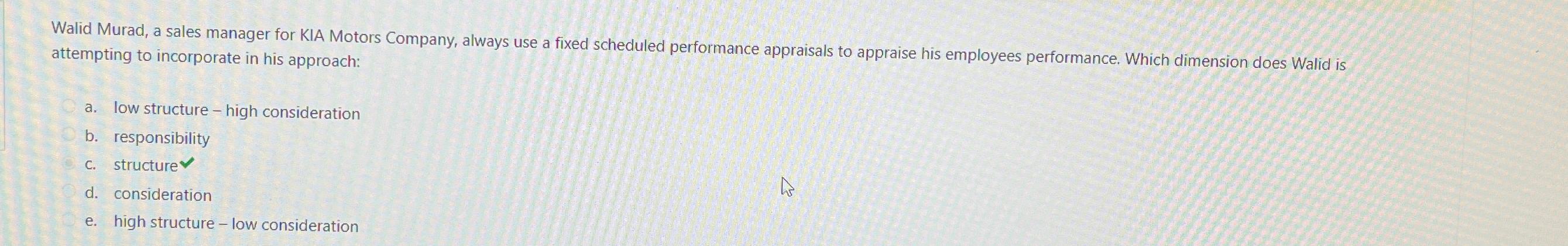 Solved Walid Murad, a sales manager for KIA Motors Company, | Chegg.com