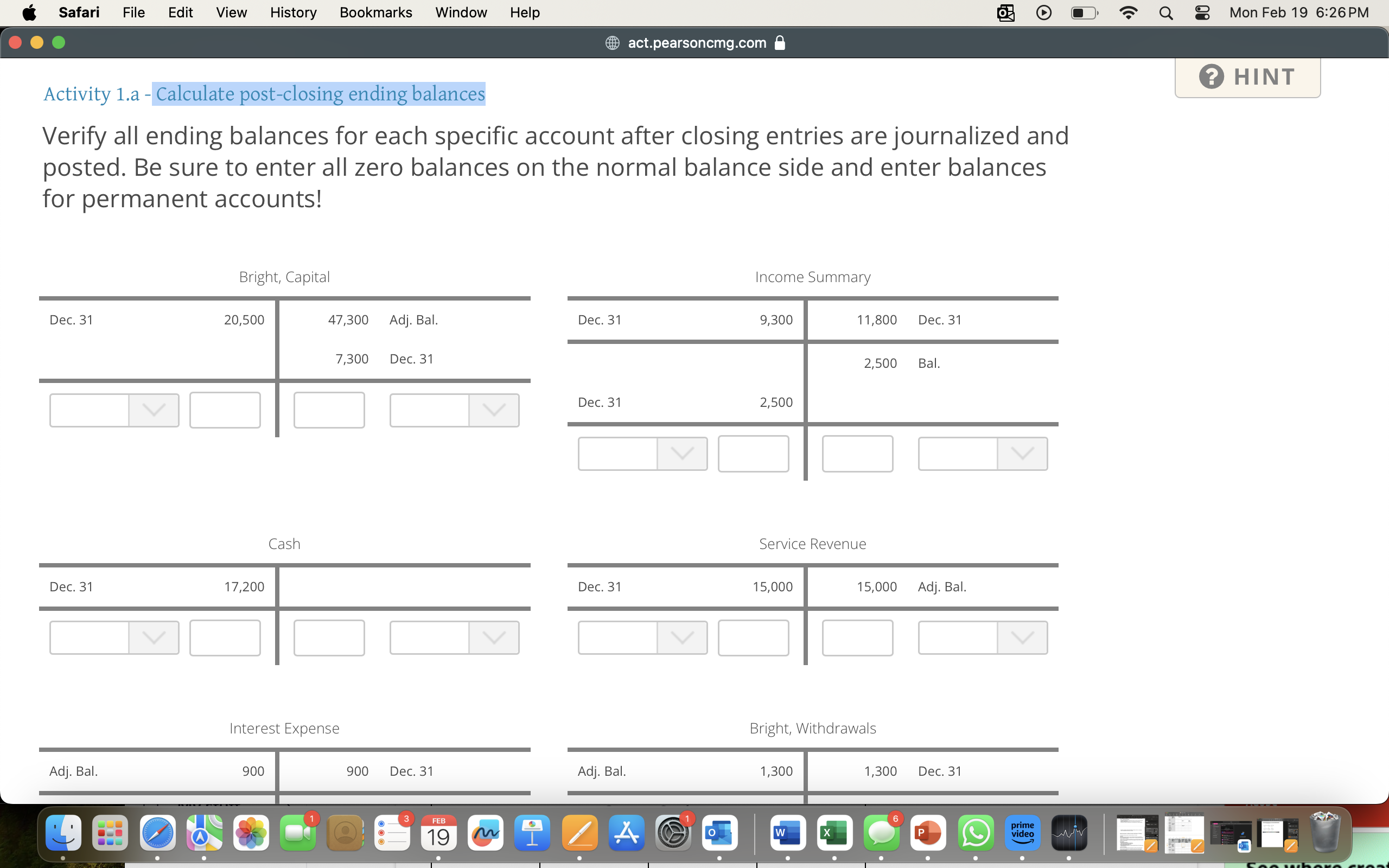 Solved Activity 1.a - ﻿Calculate post-closing ending | Chegg.com