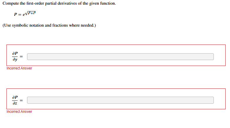 Solved Compute the first-order partial derivatives of ﻿the | Chegg.com
