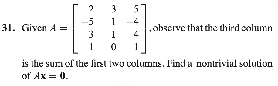 Solved Given A=[235-51-4-3-1-4101], ﻿observe that the third | Chegg.com