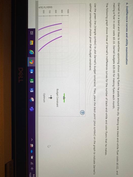 6. Indifference curves and utility maximization | Chegg.com