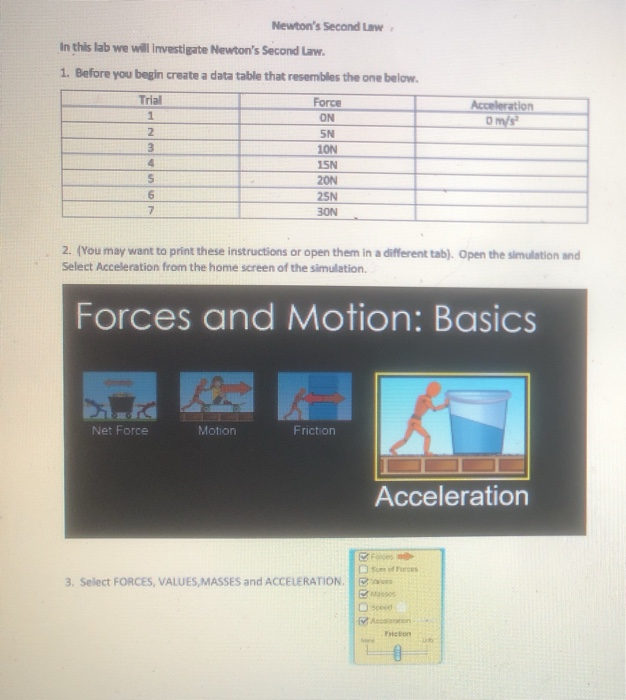 Solved Gravity Force Simulation Directions: Use the "Gravity | Chegg.com