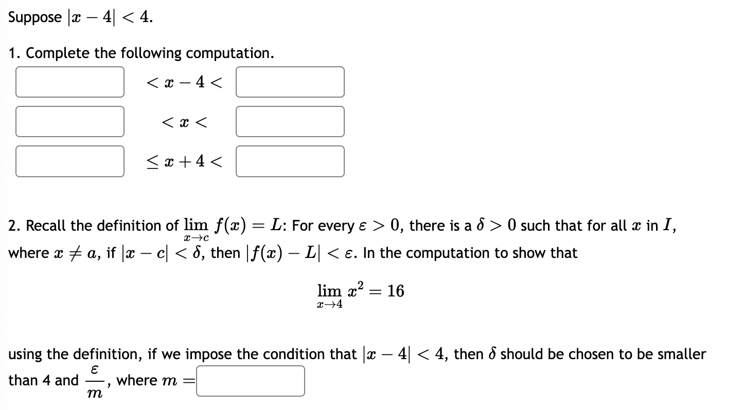 Solved Suppose |x-4|
