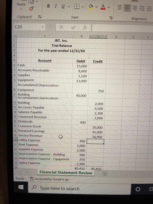 Solved This assignment reviews the Income Statement, | Chegg.com
