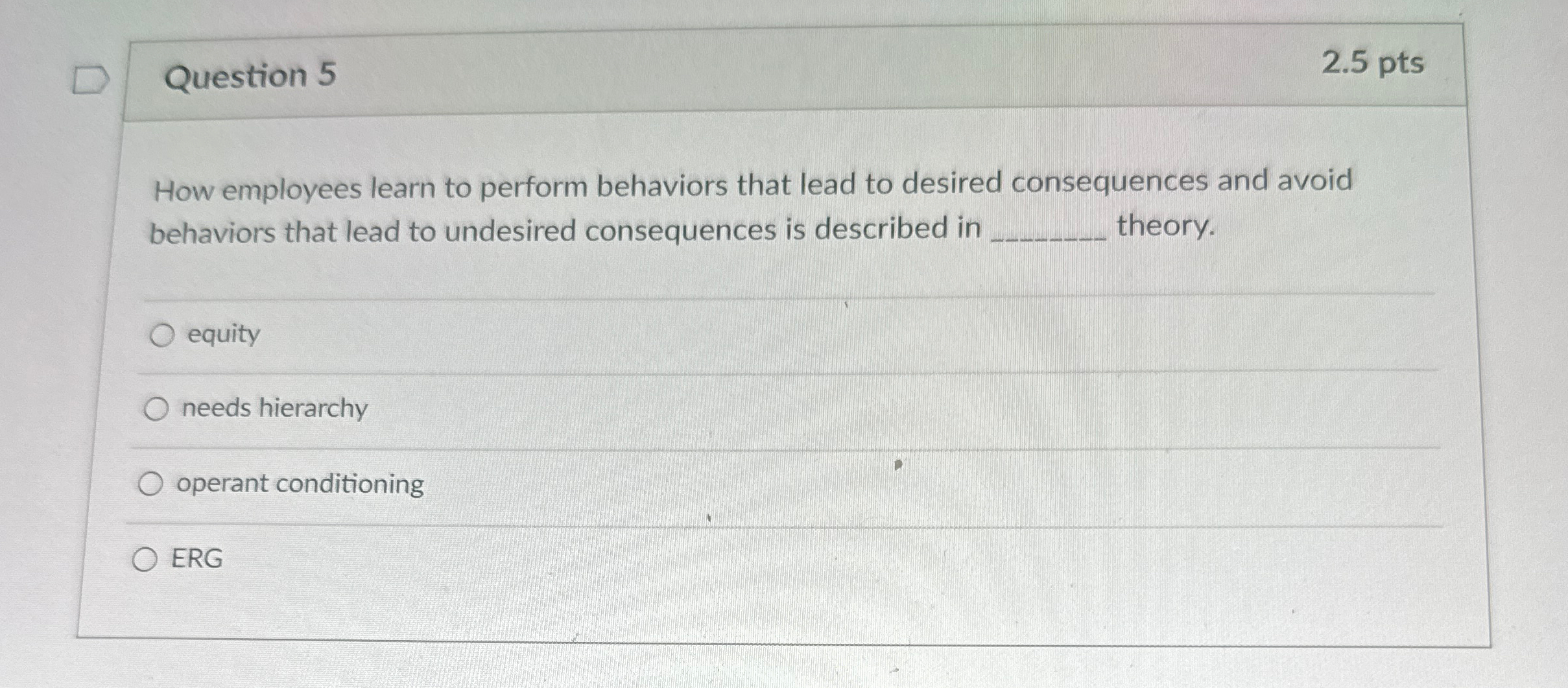 Solved Question 52.5ptsHow employees learn to perform | Chegg.com