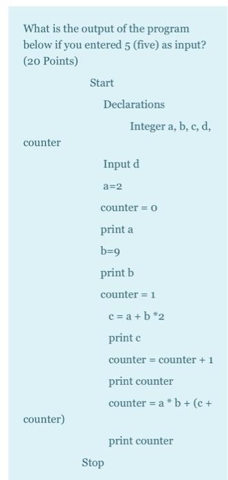 Solved Write pseudocode for a program that gets the length | Chegg.com