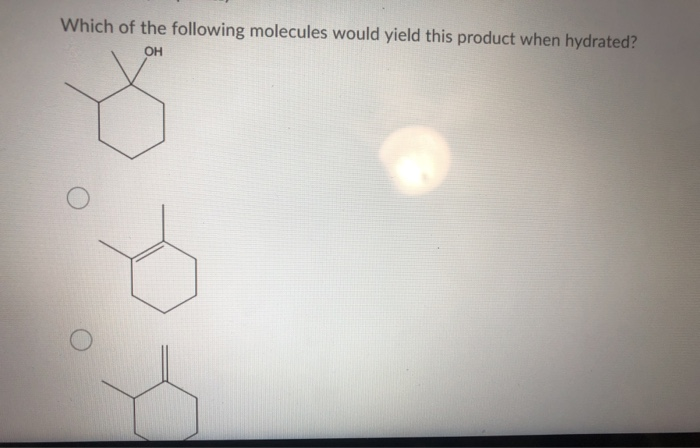 Solved Which of the following molecules would yield this | Chegg.com