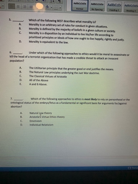 AaßbCcDdEe AaßbCcDdEe AaBbCcD AaBbCcDdE Narmal No | Chegg.com