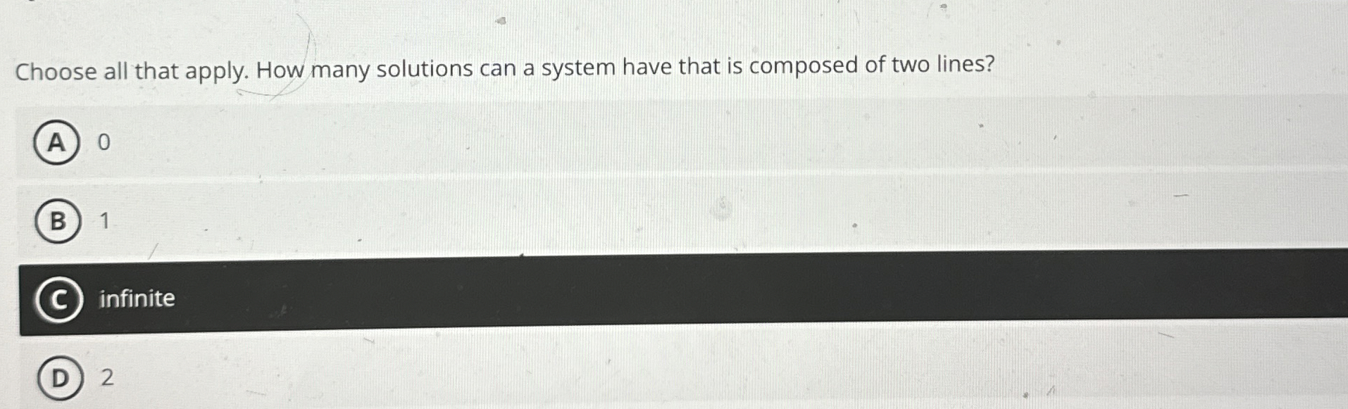 Solved Choose all that apply. How many solutions can a | Chegg.com