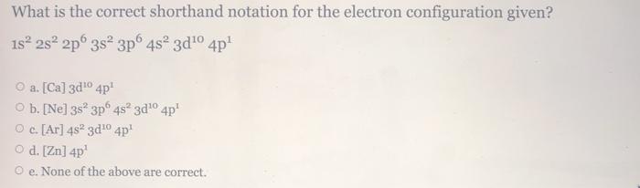 Solved What is the correct shorthand notation for the | Chegg.com