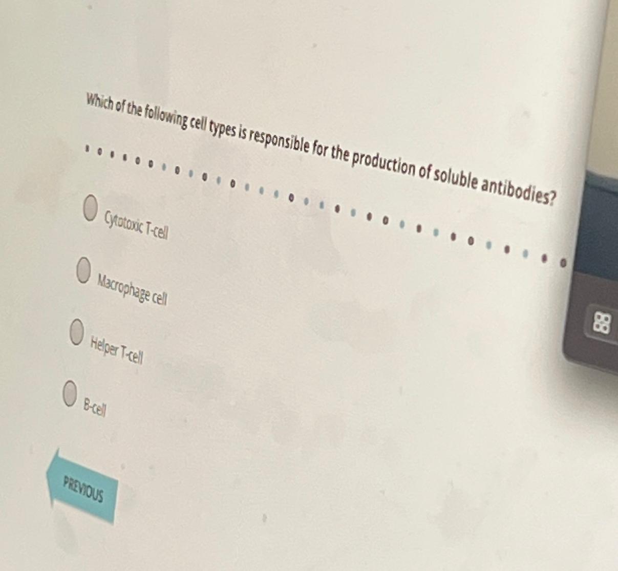 Solved Which of the following cell types is responsible for | Chegg.com