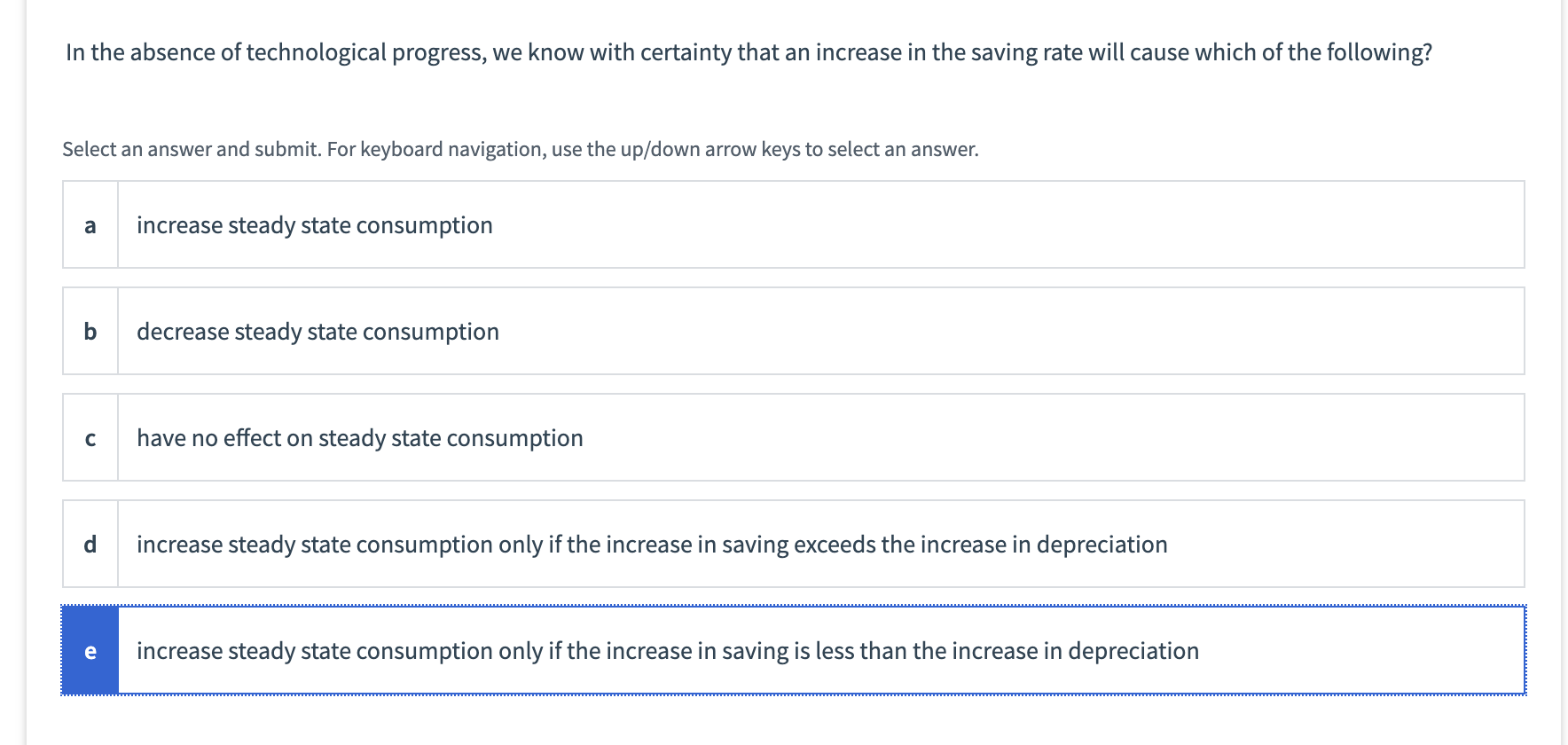 Solved In the absence of technological progress, we know | Chegg.com