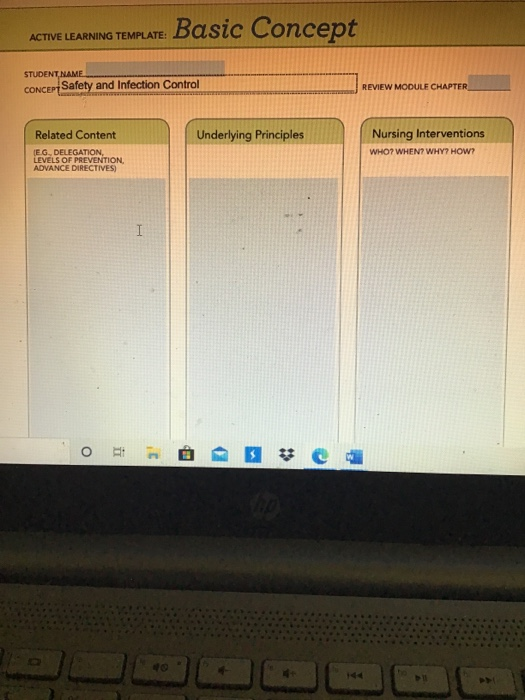 Solved ACTIVE LEARNING TEMPLATE: Basic Concept STUDENT NAME | Chegg.com